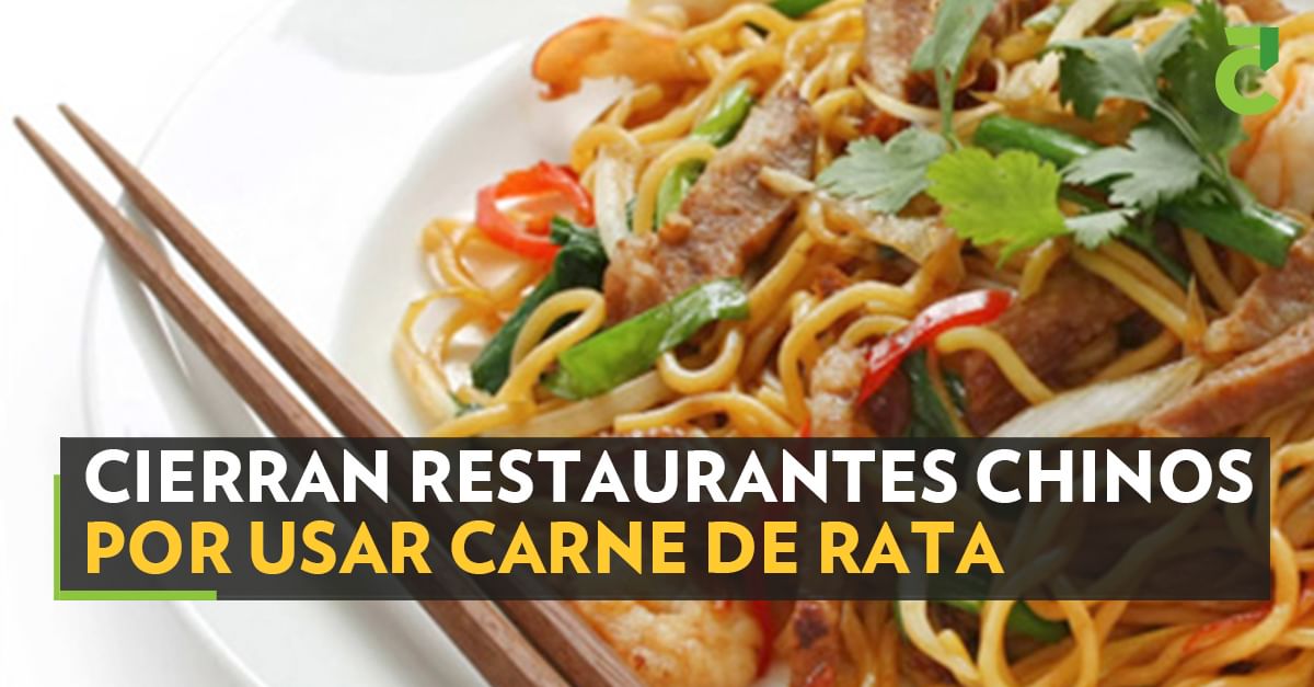 Cierran restaurantes chinos por usar carne de rata
