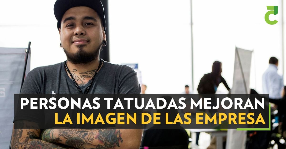 Personas tatuadas mejoran la imagen de una empresa