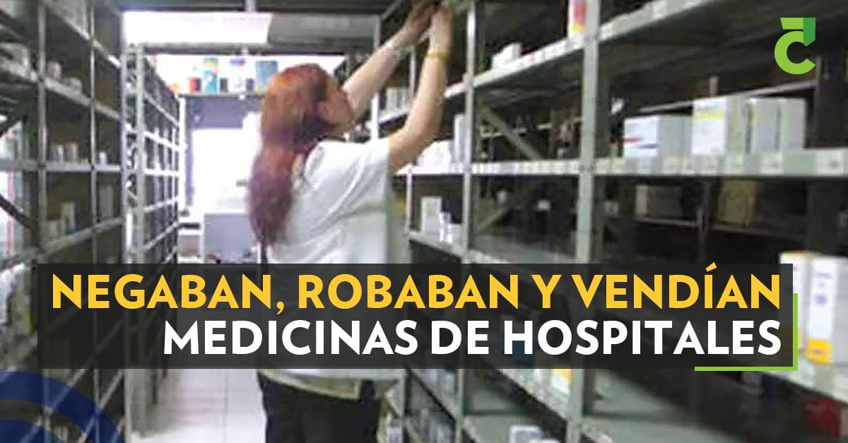 Negaban, robaban y vendían medicinas de hospitales