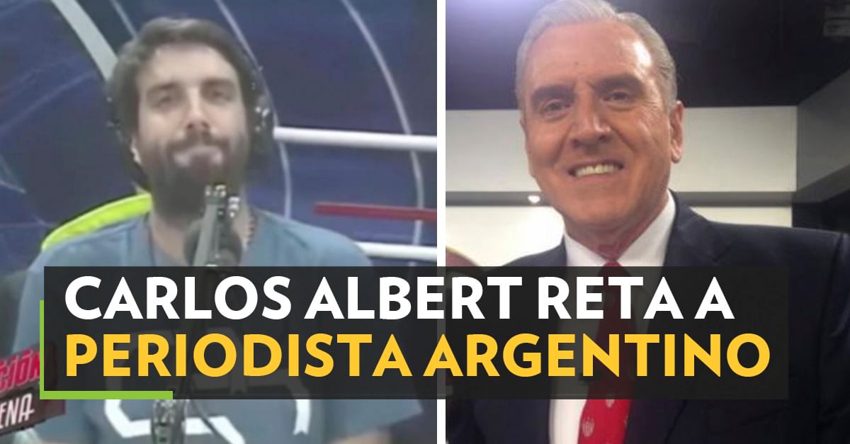 Carlos Albert reta a periodista argentino