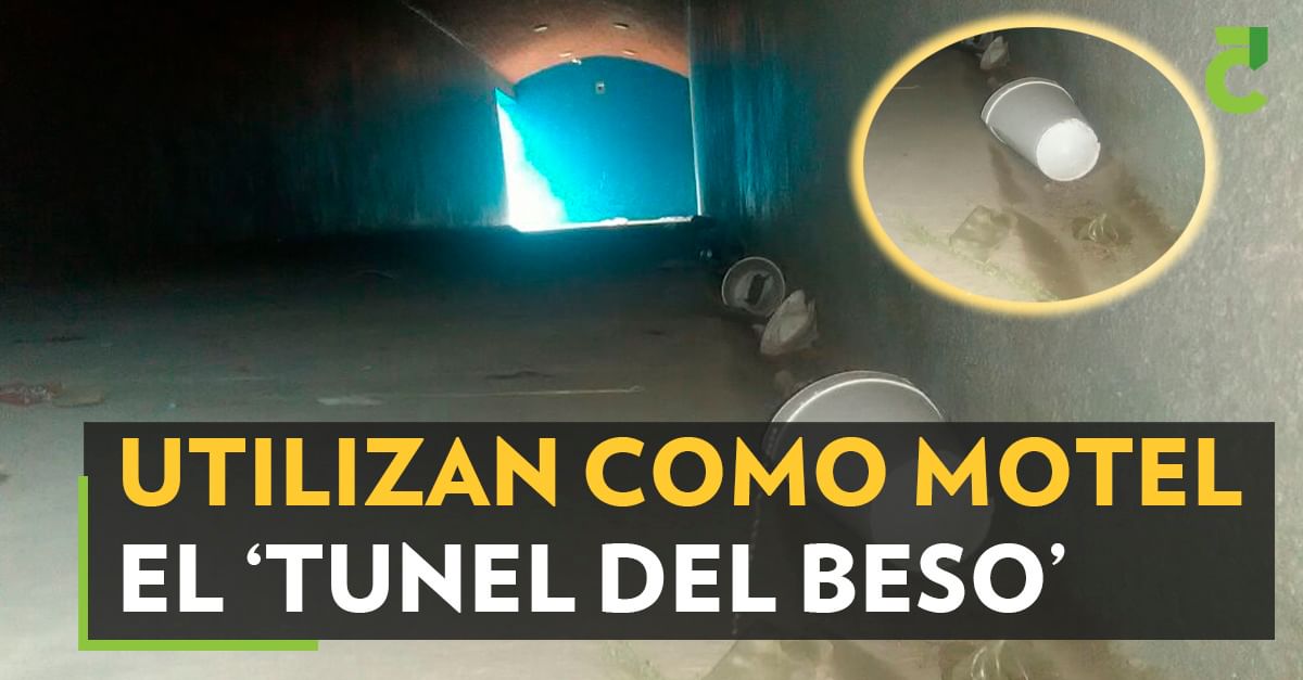 Utilizan como Motel 'túnel del beso'