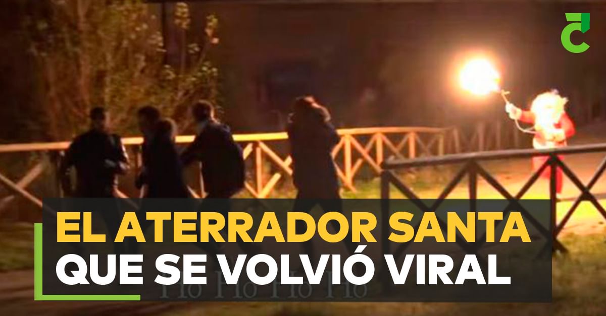 Aterrador Santa Claus que se volvió viral
