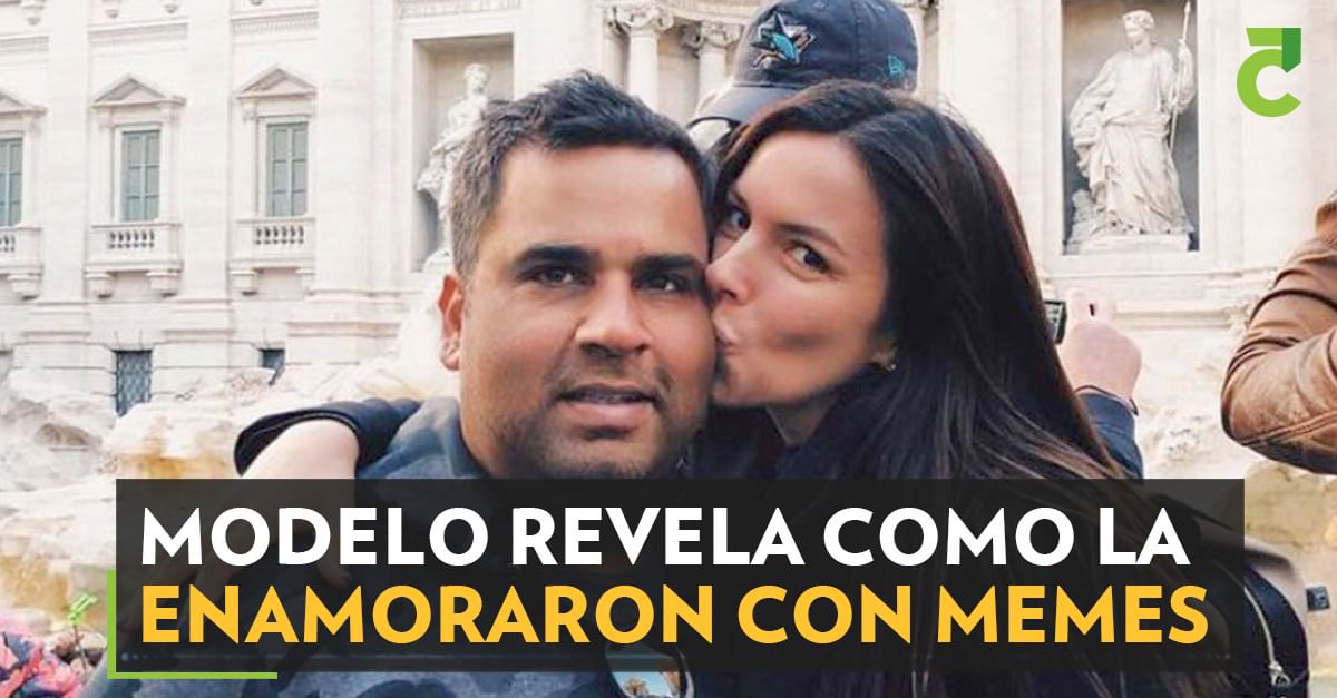 Modelo revela como la enamoraron con memes