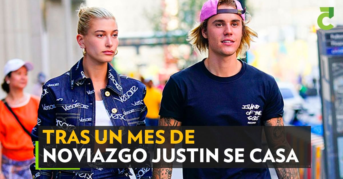 Tras un mes de noviazgo Justin se casa