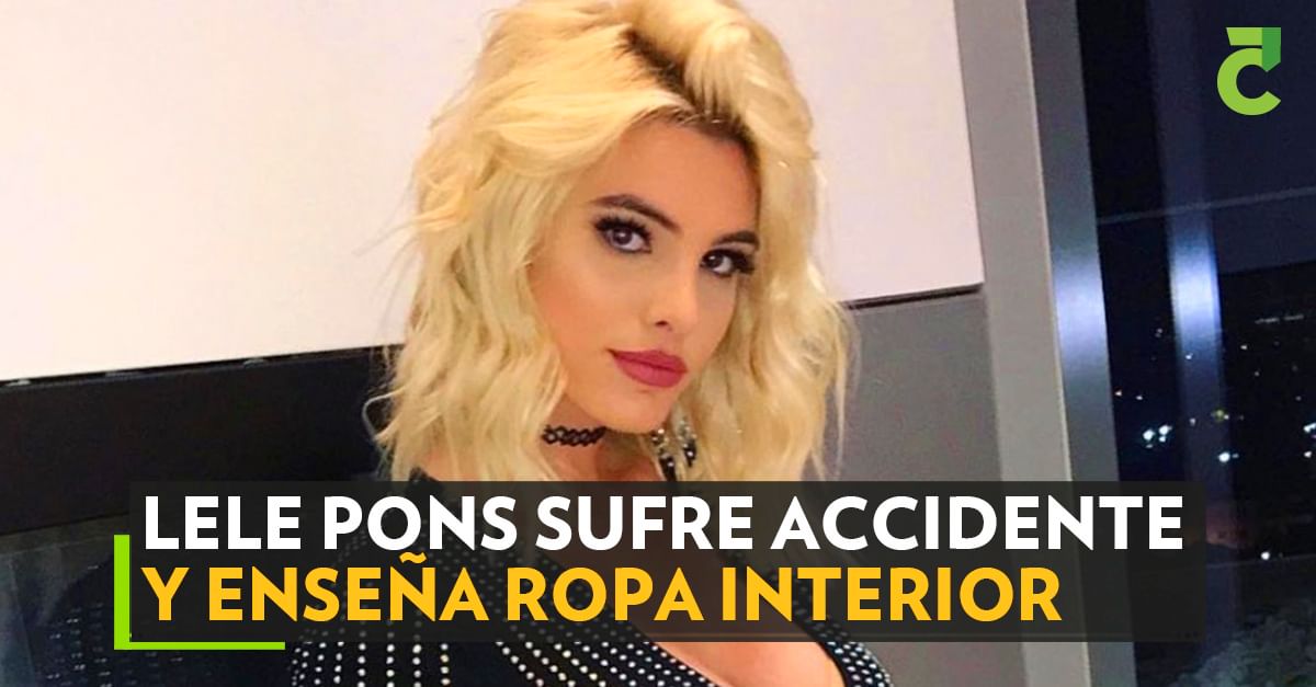 Lele Pons sufre accidente y enseña ropa interior