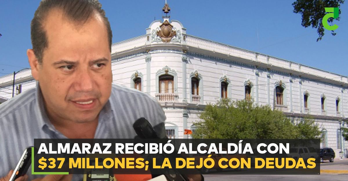 Almaraz recibió Alcaldía con $37 millones; la dejó con deudas