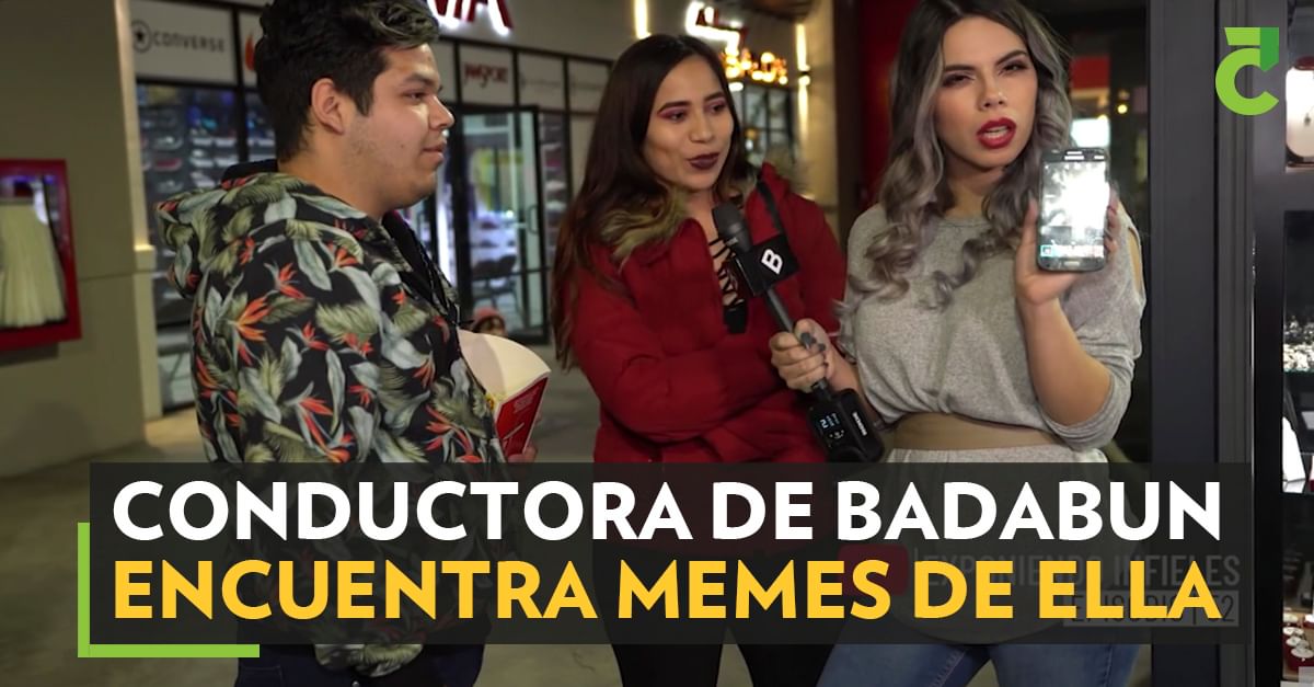 Conductora de Badabun encuentra memes de ella