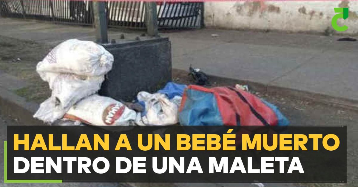 Hallan a un bebé muerto dentro de una maleta