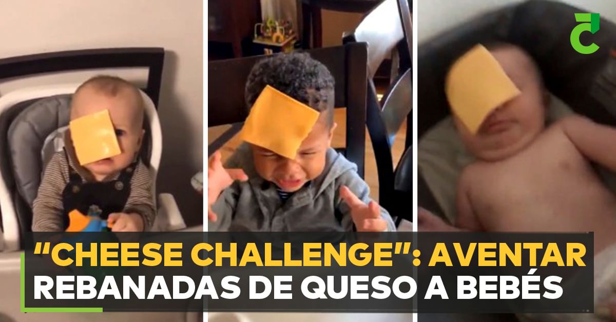 “Cheese challenge”: aventar rebanadas de queso a bebés