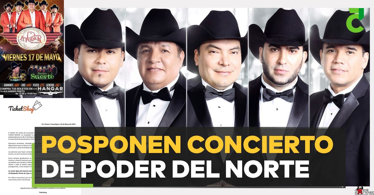 Posponen concierto de Poder del Norte