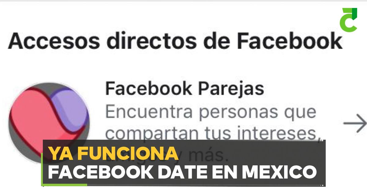 Ya funciona Facebook Date En Mexico