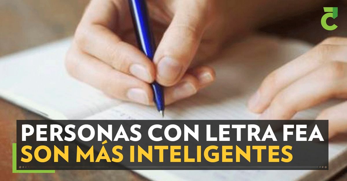 Personas con letra fea son más inteligentes