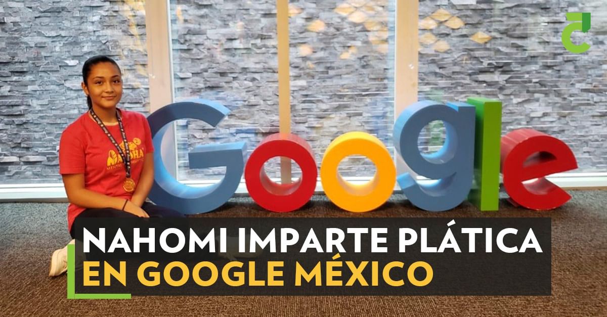 Nahomi imparte plática en Google México