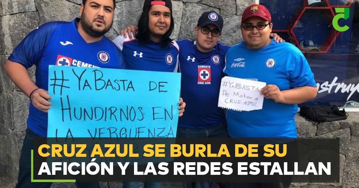 Cruz Azul se burla de su afición y las redes estallan