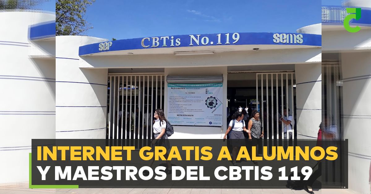 Internet gratis a alumnos y maestros del CBTis 119