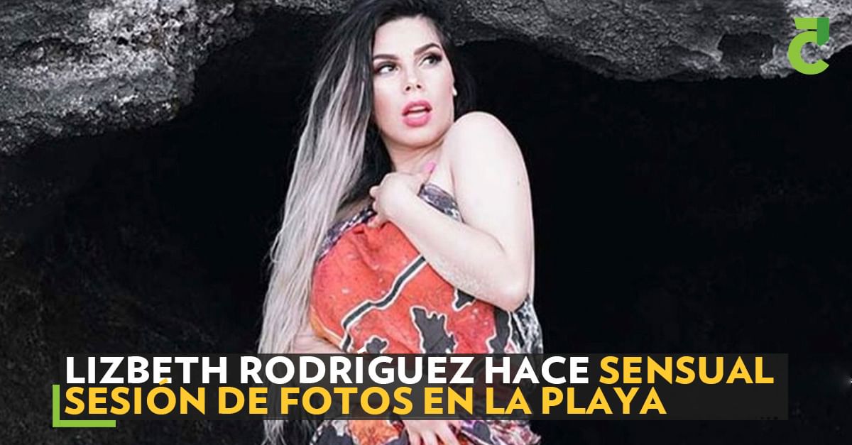 Lizbeth Rodríguez hace sensual sesión de fotos en la playa