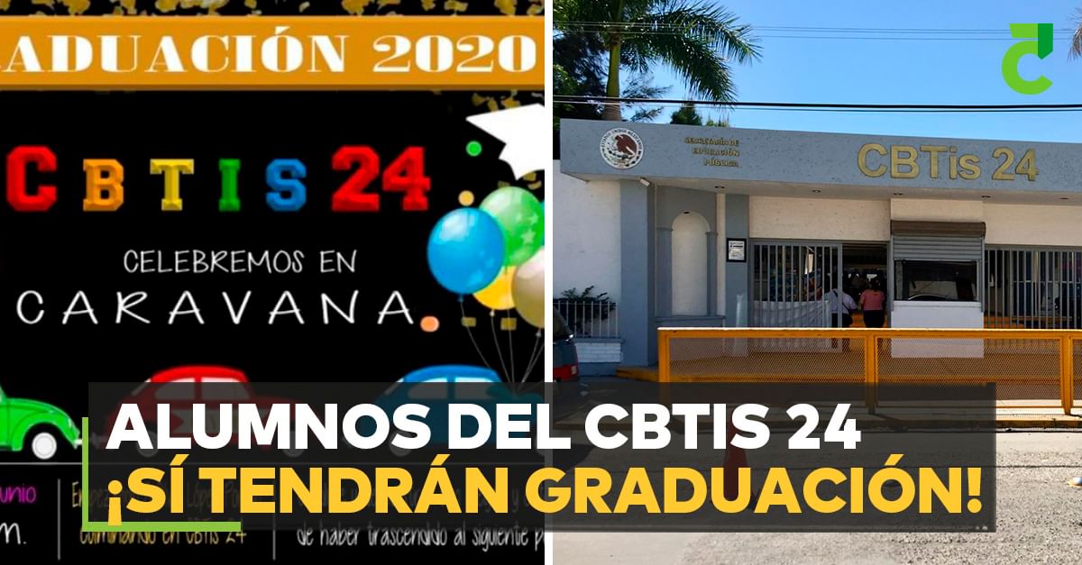 Alumnos del Cbtis 24 ¡sí tendrán graduación!