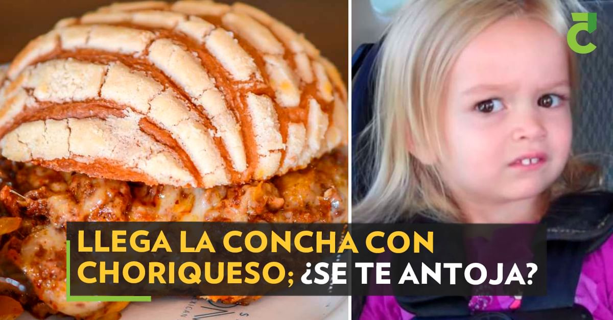 Llega la concha con choriqueso; ¿se te antoja?