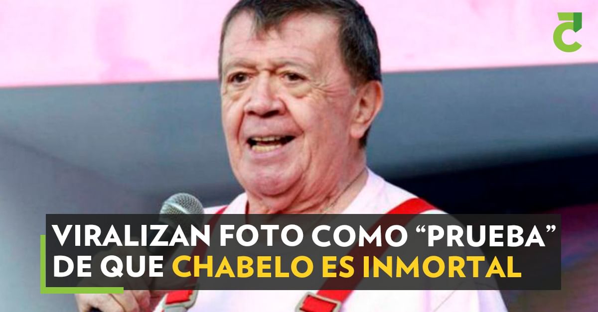 Viralizan foto como “prueba” de que Chabelo es inmortal
