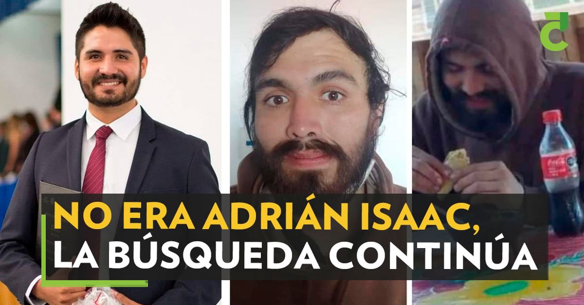 No era Adrián Isaac, la búsqueda continúa