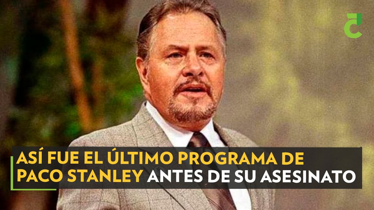 Así fue el último programa de Paco Stanley antes de su asesinato