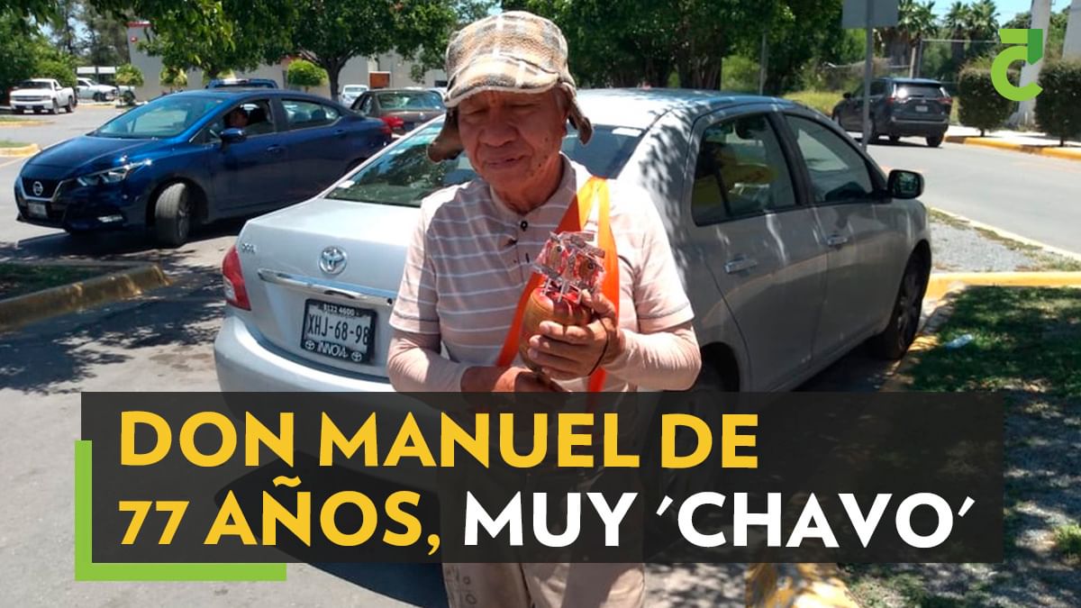 Don Manuel de 77 años, muy 'Chavo'