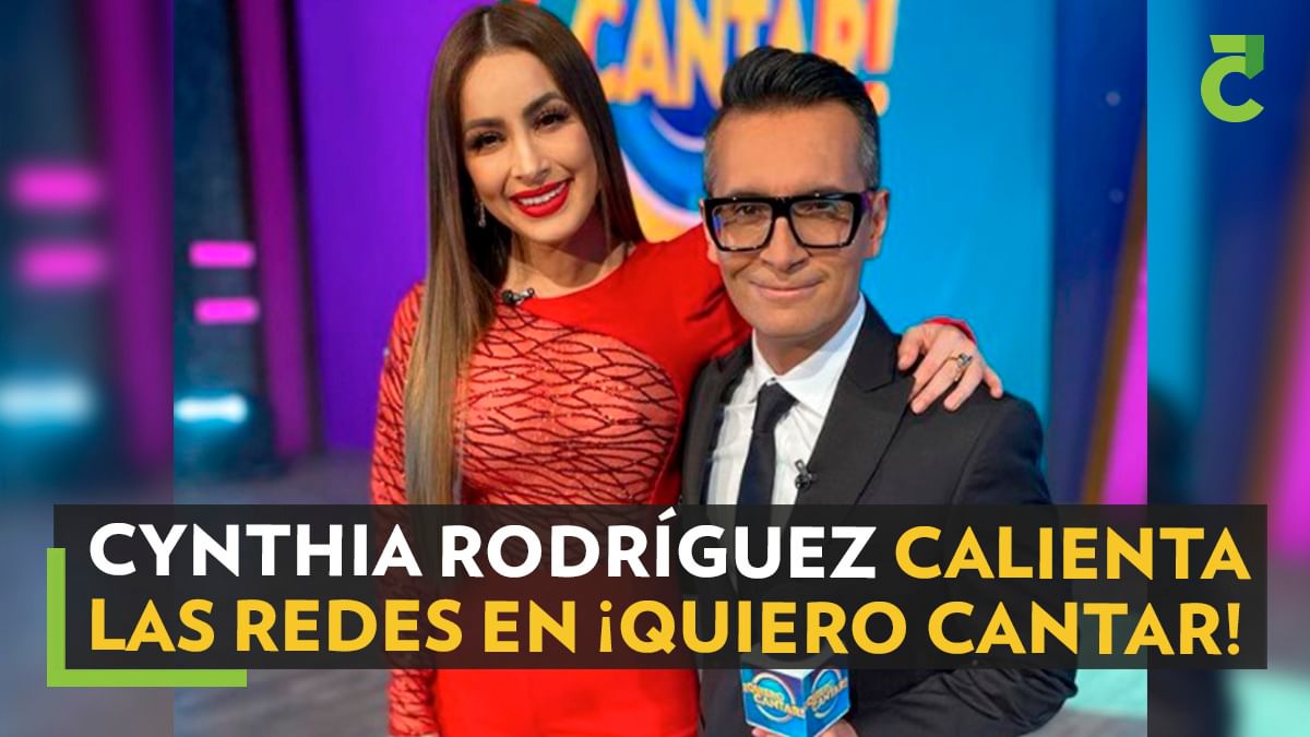 Cynthia Rodríguez calienta las redes en ¡Quiero cantar!