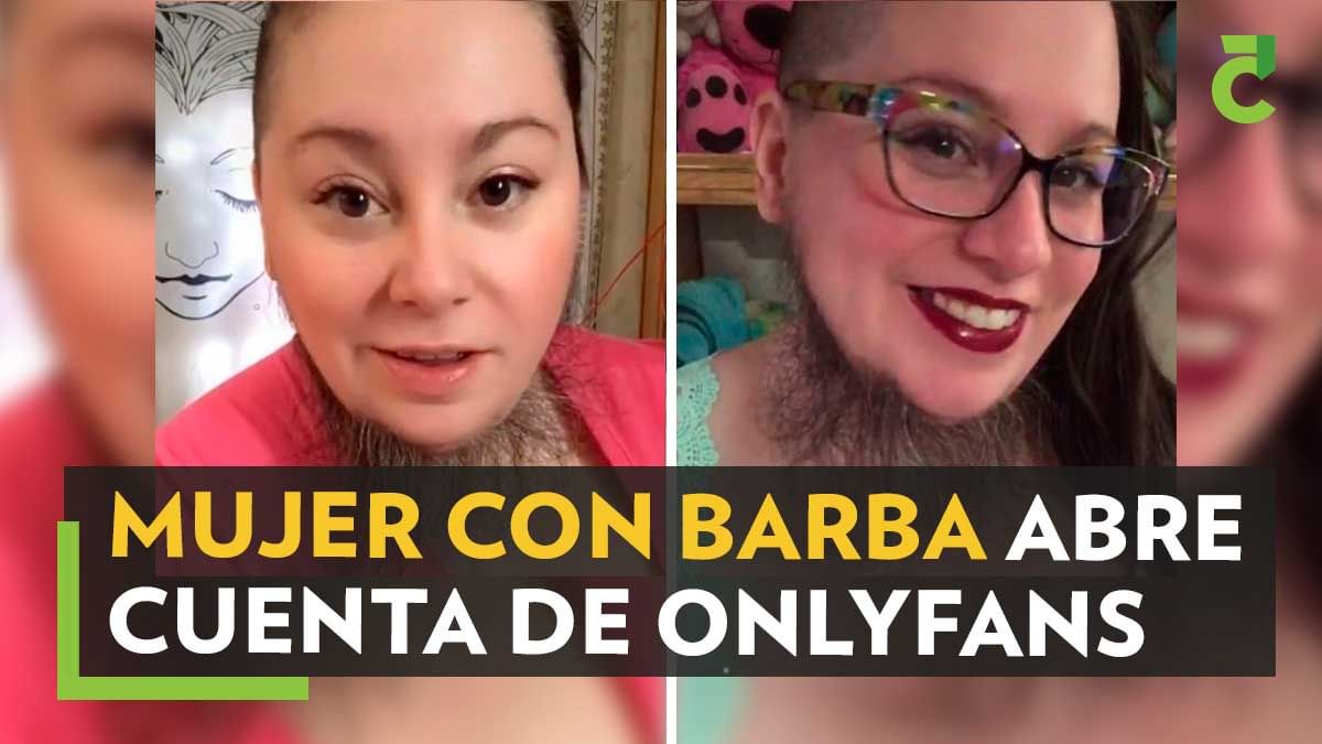 Mujer con barba abre cuenta de OnlyFans