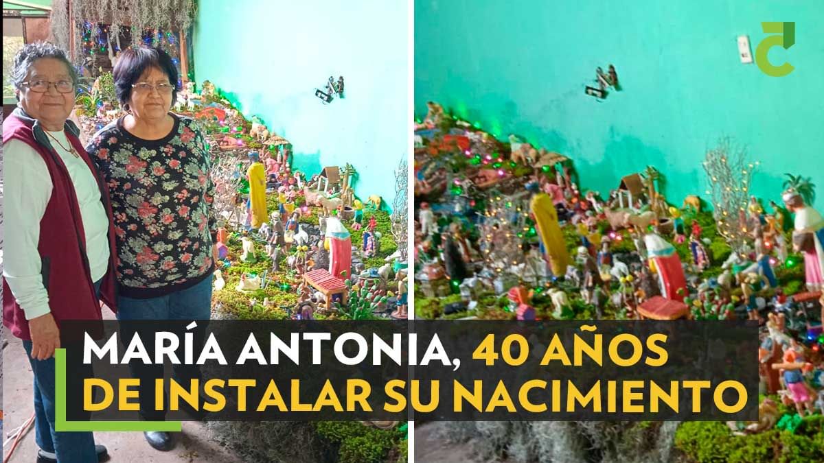 María Antonia, 40 años de instalar su Nacimiento