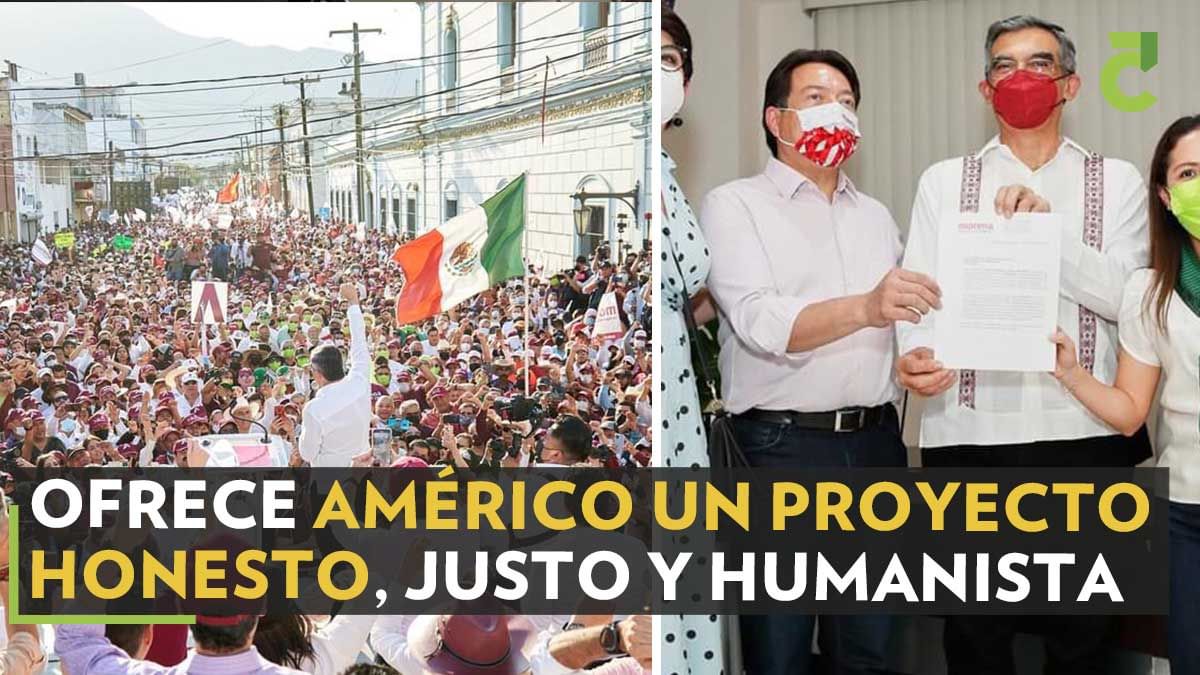 Ofrece Américo un proyecto honesto, justo y humanista