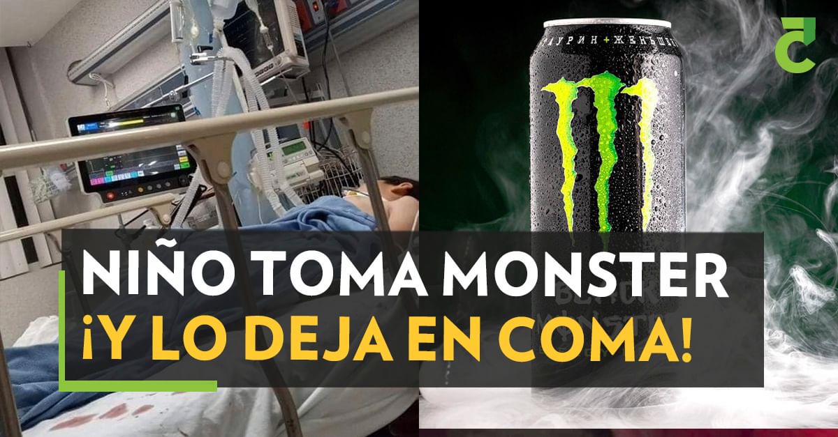 Niño de 6 años toma ‘Monster’ y lo deja en coma