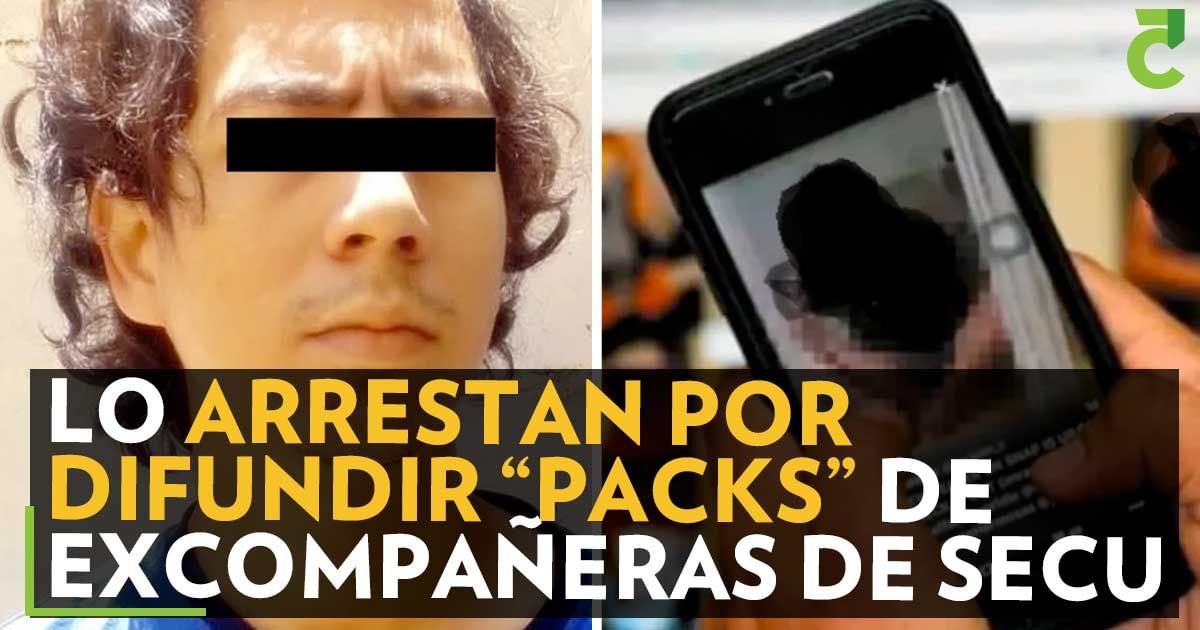 Lo arrestan por difundir “packs” de excompañeras de la secu
