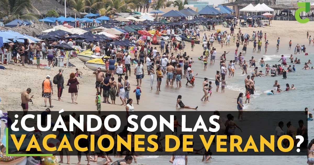 ¿Cuándo son la vacaciones de verano?