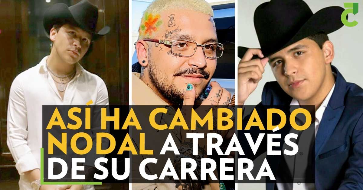 Así ha cambiado Nodal a través de su carrera