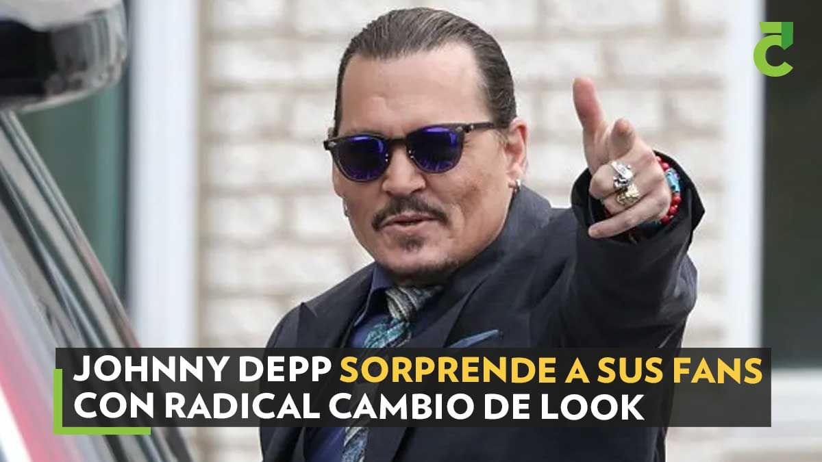 Johnny Depp sorprende a sus fans con radical cambio de look
