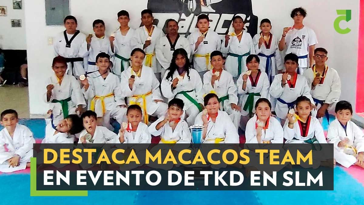 Destaca Macacos Team en evento de TKD en SLM