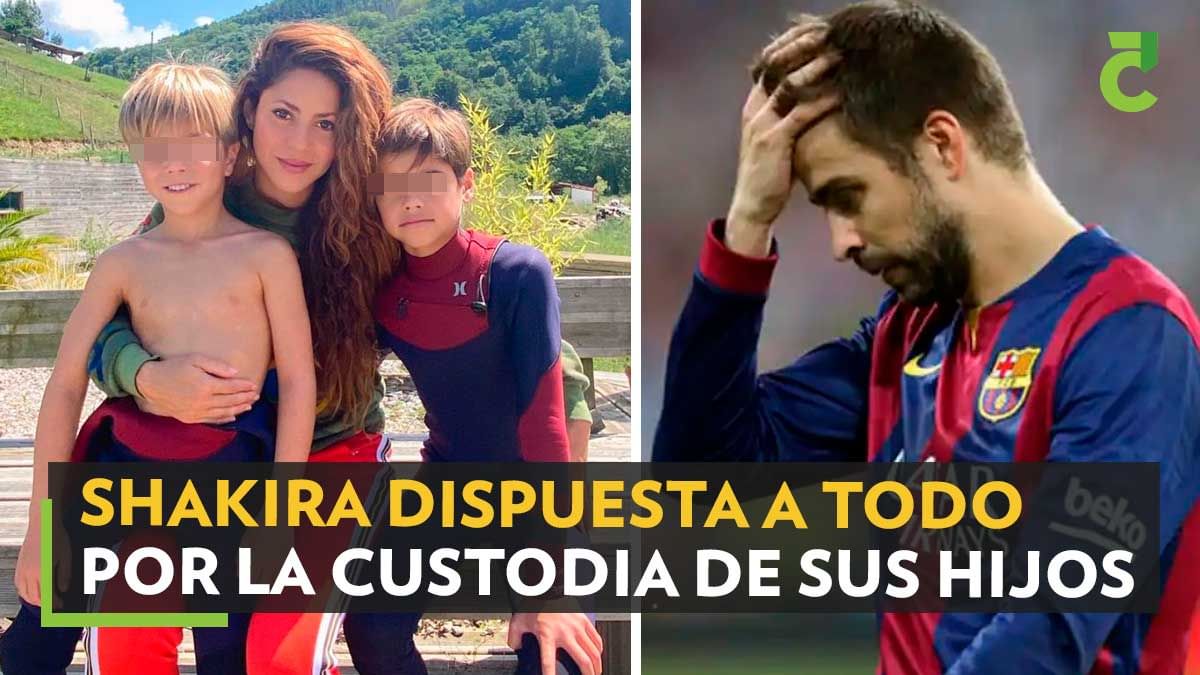Shakira dispuesta a todo por la custodia de sus hijos