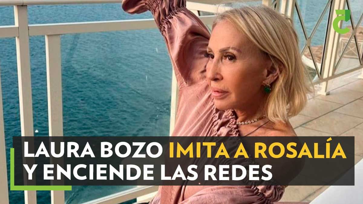 Laura Bozo imita a Rosalía y enciende las redes