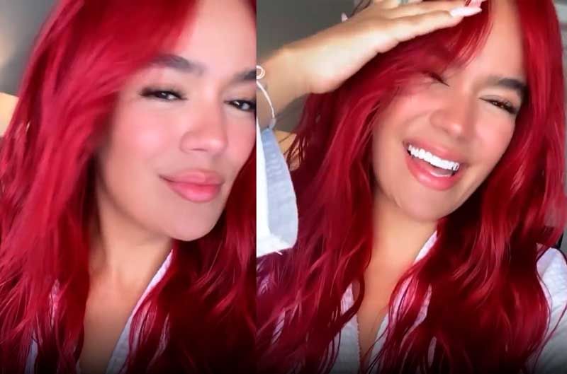 ¡Adiós al azul! Karol G revela su nuevo color de cabello