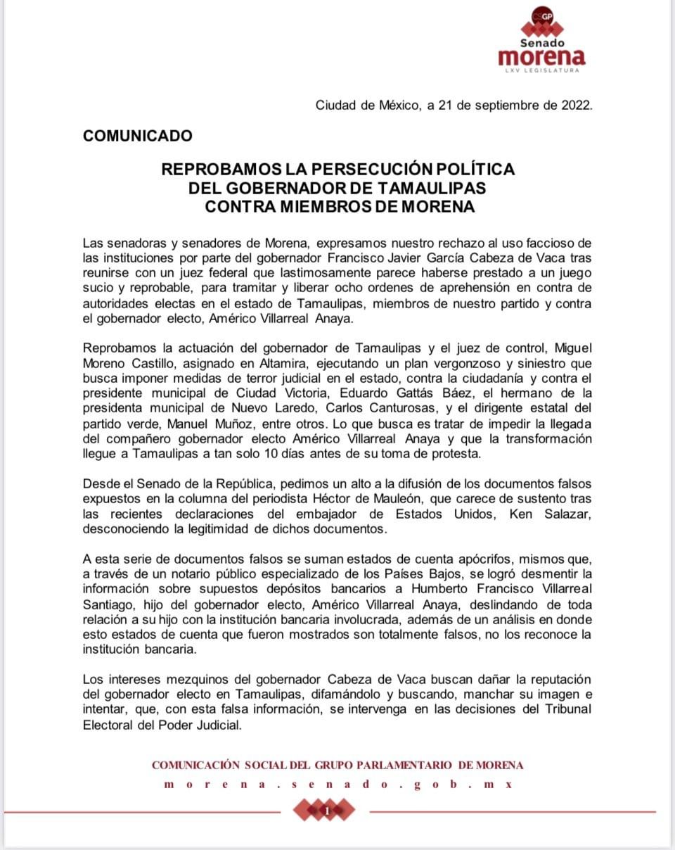 Senado respalda a Américo y exhiben a Cabeza por embestida Senado respalda a Américo y exhiben a Cabeza por embestida