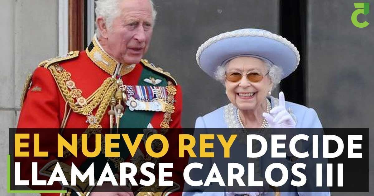 El nuevo rey decide llamarse Carlos III
