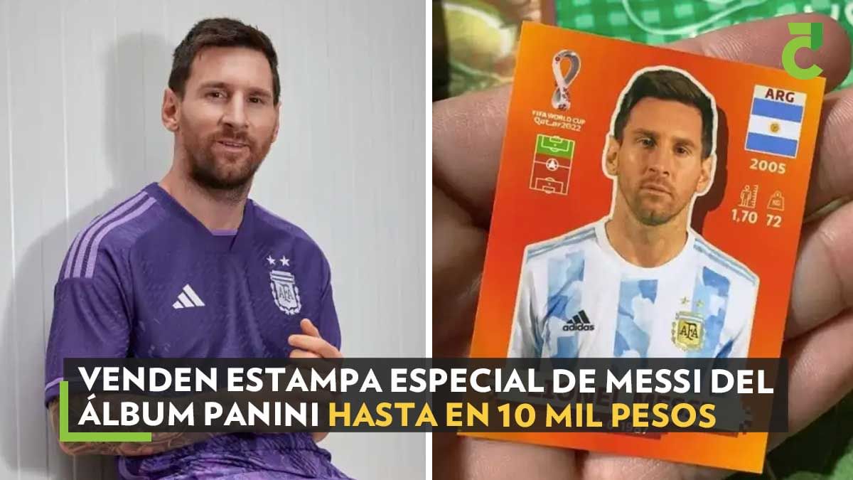Venden estampa especial de Messi del álbum Panini hasta en 10 mil pesos