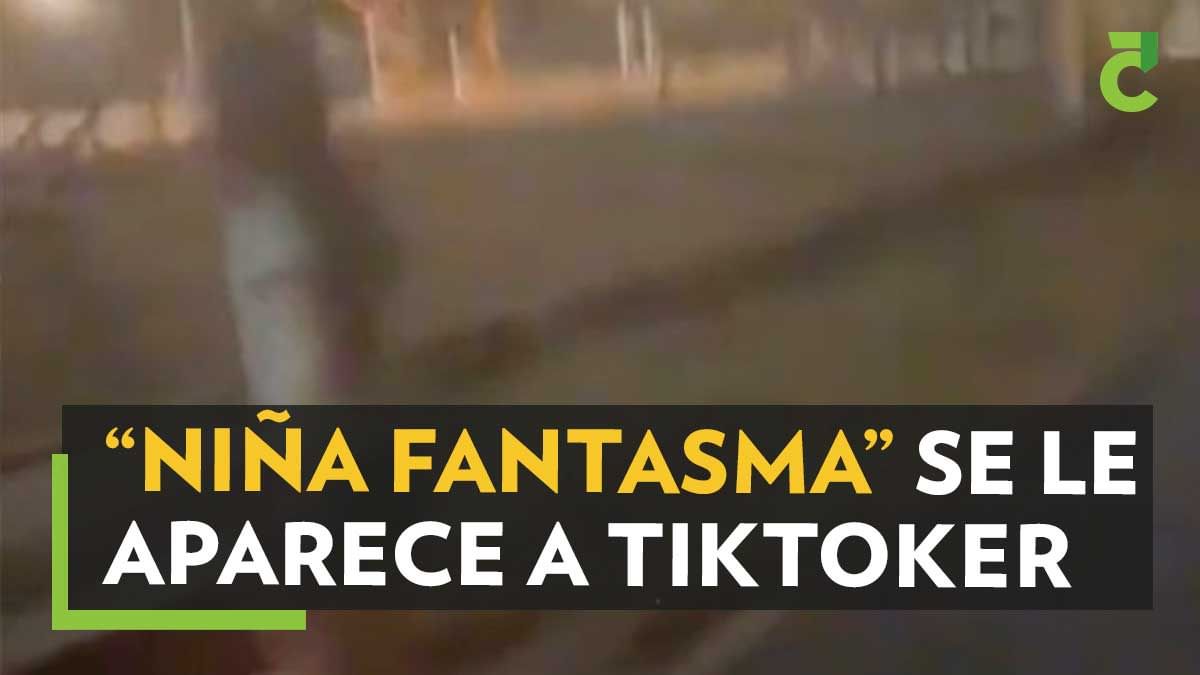 “Niña fantasma” se le aparece a tiktoker