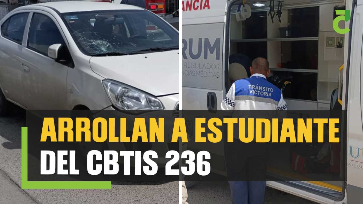 Arrollan a estudiante del CBTis 236