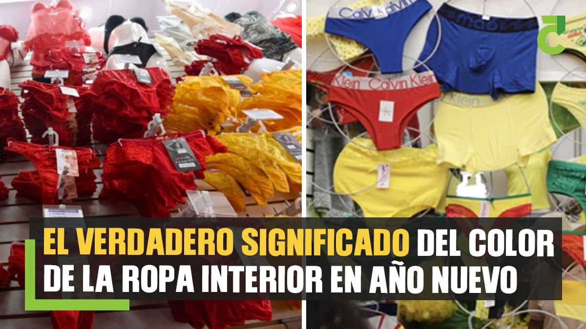 El verdadero significado del color de la ropa interior en Año Nuevo