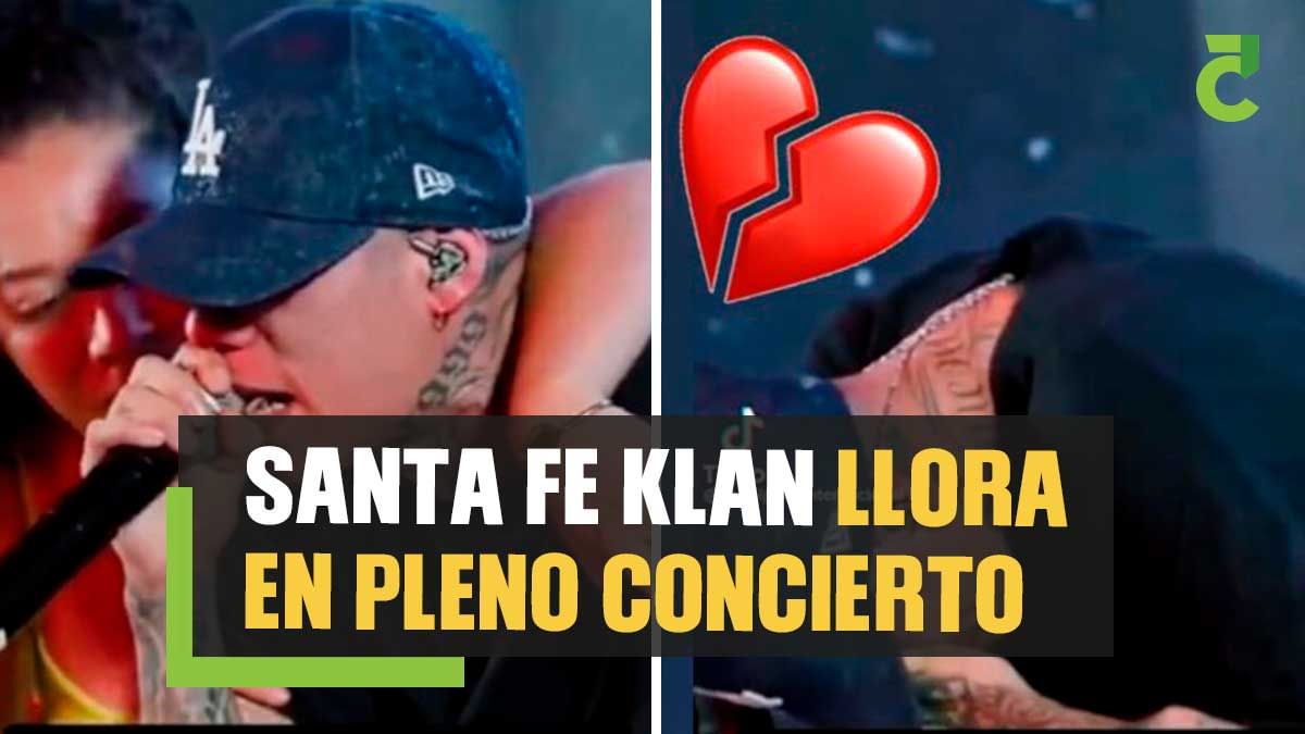 Santa Fe Klan llora en pleno concierto al cantar Se acabó