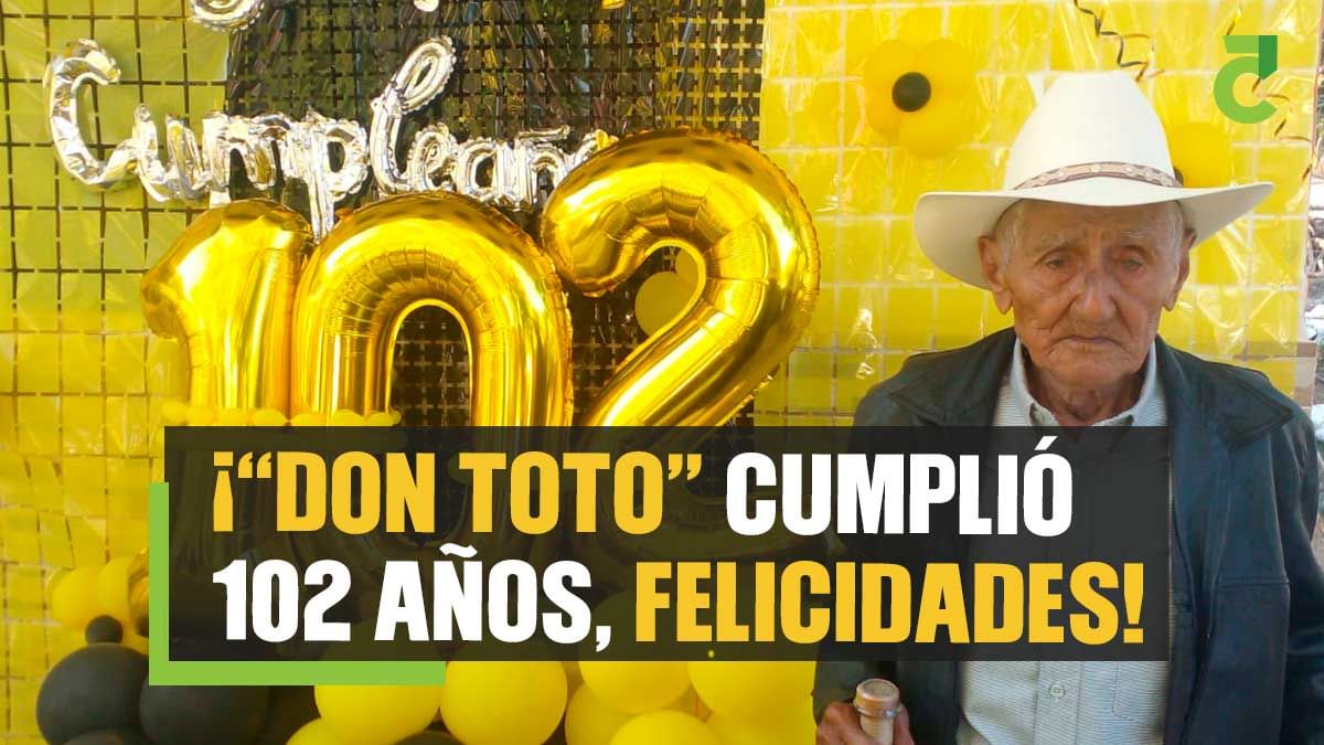 Don Toto” cumplió 102 años, felicidades!