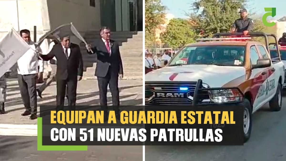 Entrega Gobernador nuevas patrullas a la Guardia Estatal