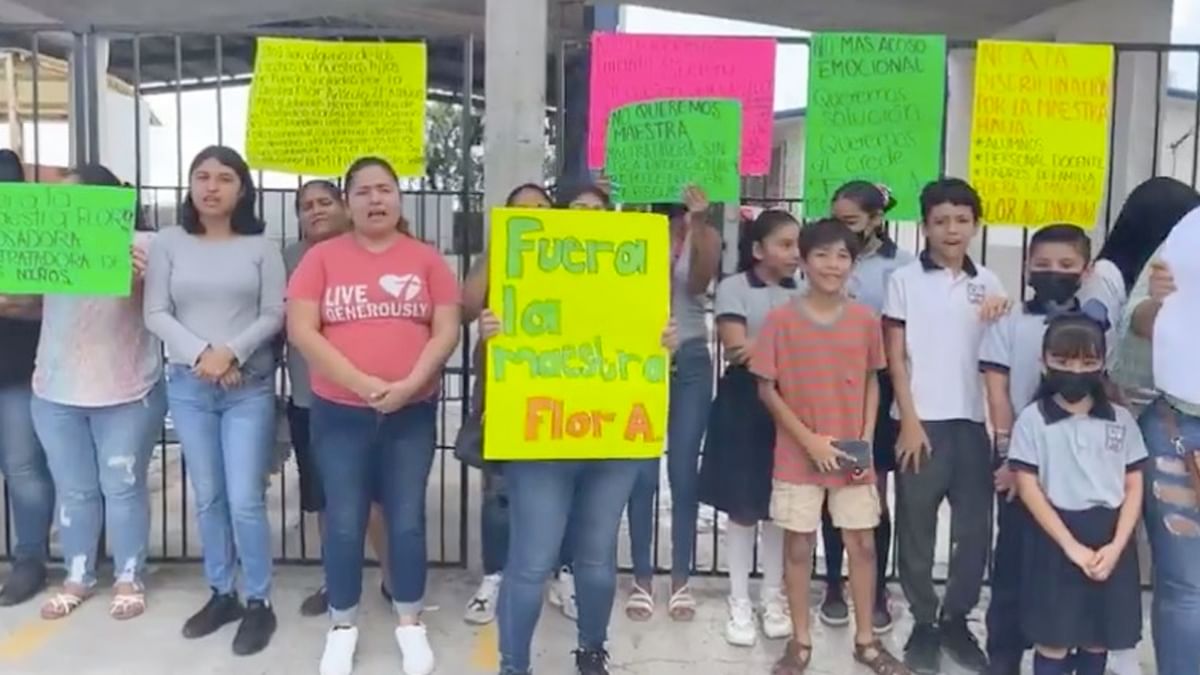 Piden destitución de maestra, por quitarle el lonche a sus alumnos