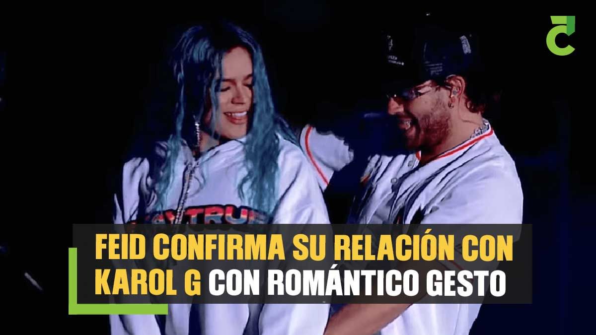 Feid confirma su relación con Karol G con romántico gesto